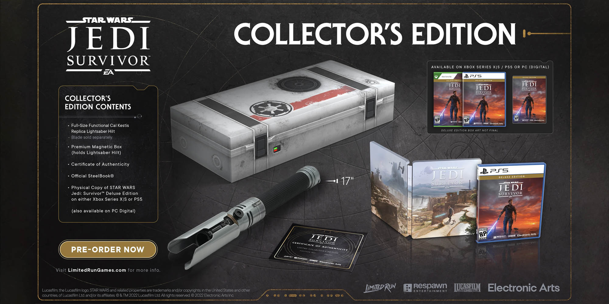 Star Wars Jedi: Survivor pre-orders available now