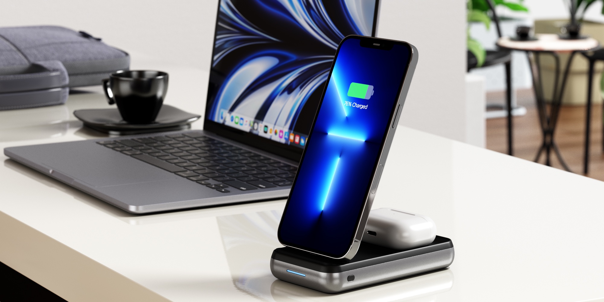 Satechi's new Dual Wireless Stand power bank refuels iPhone, Apple ...