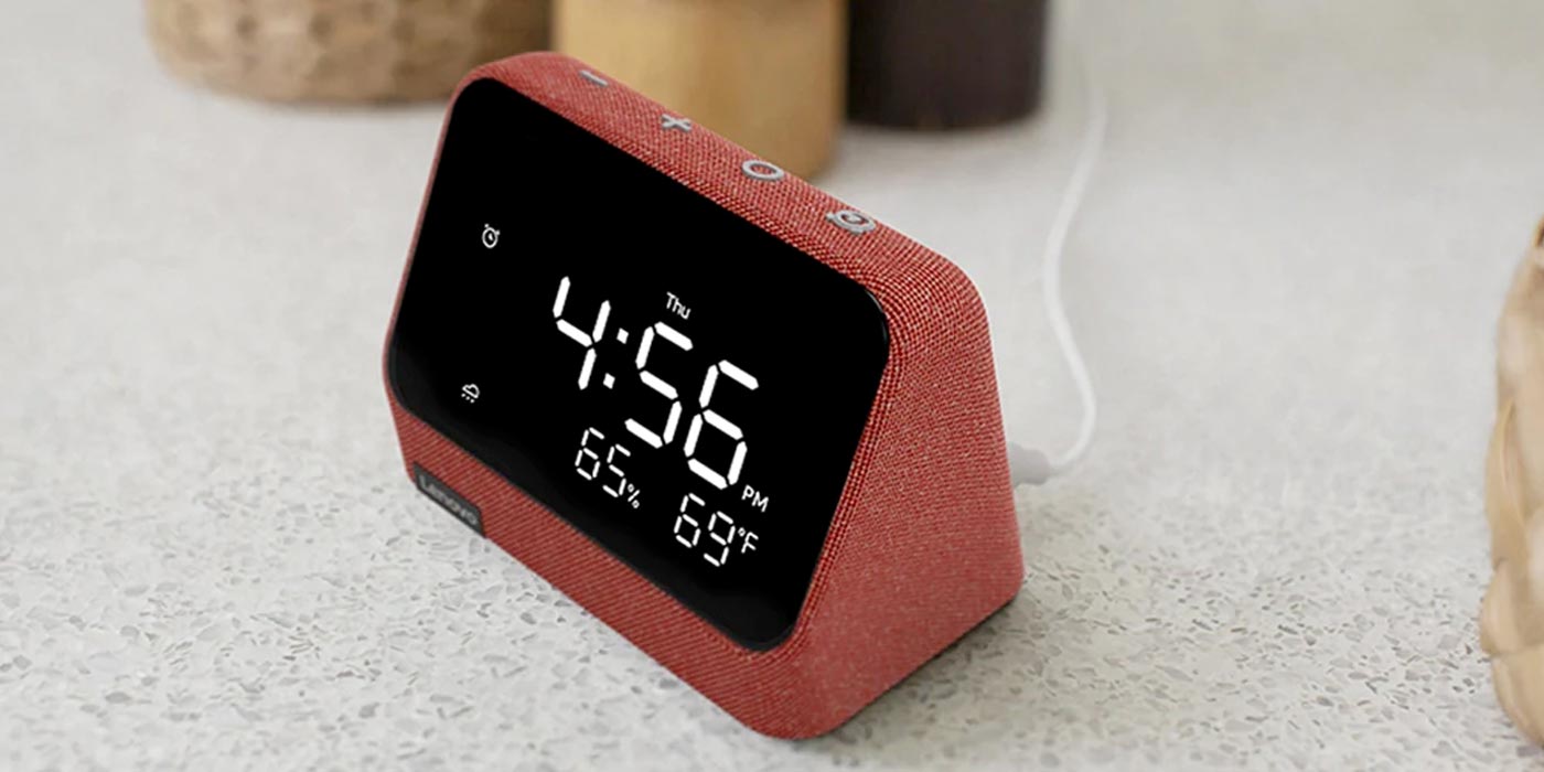 Lenovo's Smart Clock Essential with Alexa is made for bedside tables at ...