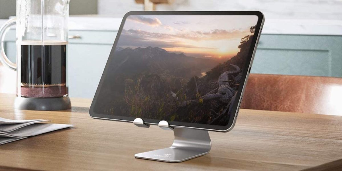 Sit your iPad/tablet down on Lamicall's A1 adjustable metal stand while ...