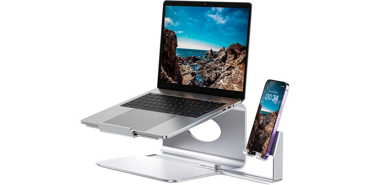 HUANUO's aluminum laptop stand with attached phone riser falls 60% to ...