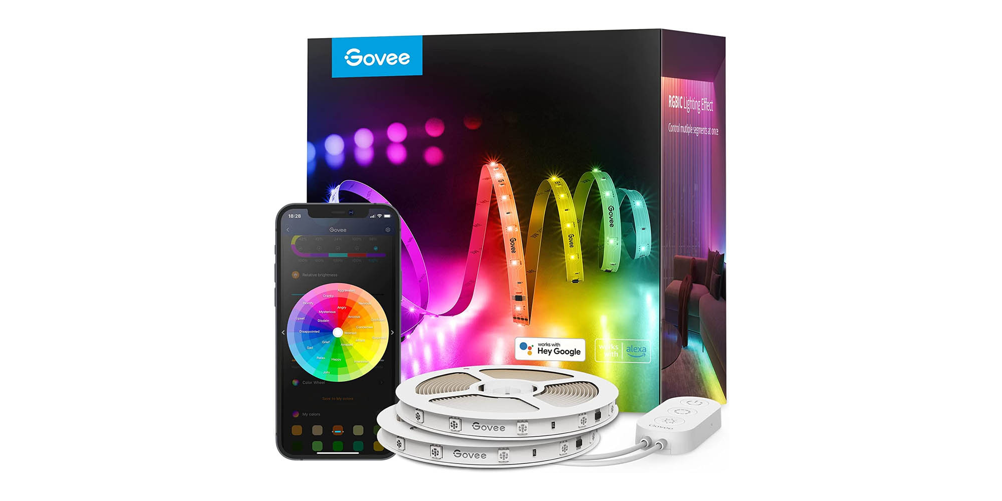 Save 38% on 100-feet of Govee RGBIC LED Lightstrips marked down to low ...