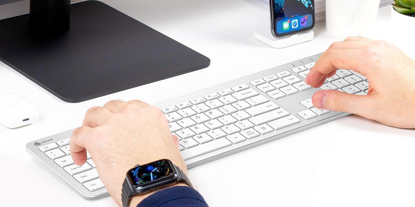 iClever's sleek USB-C rechargeable wireless keyboard and mouse combo ...