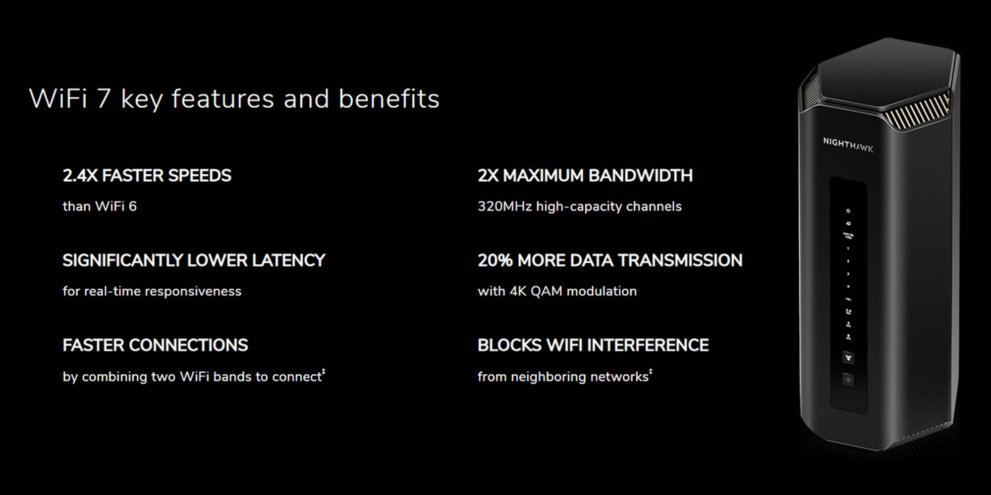 NETGEAR's all-new Nighthawk RS700 is the 'first Wi-Fi 7 router'