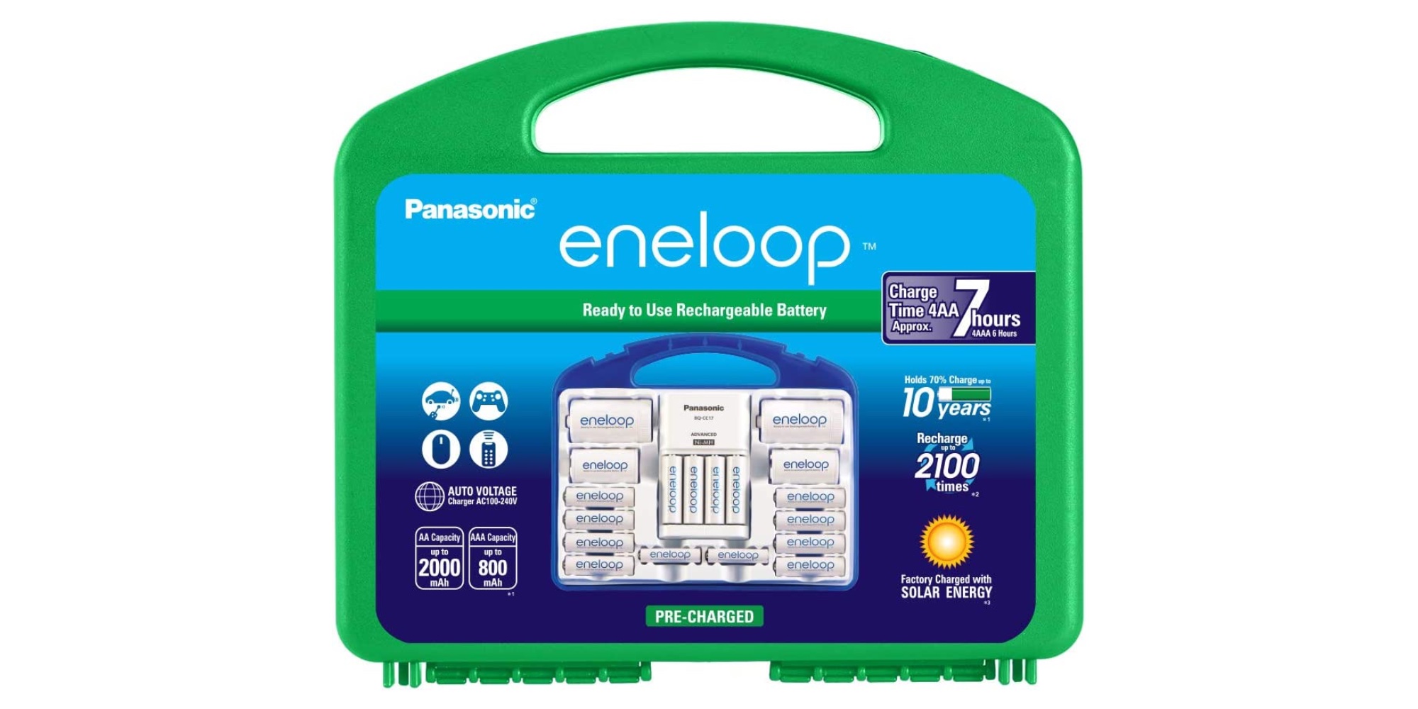 Panasonic's eneloop Super Power Pack includes 20 rechargeable batteries ...