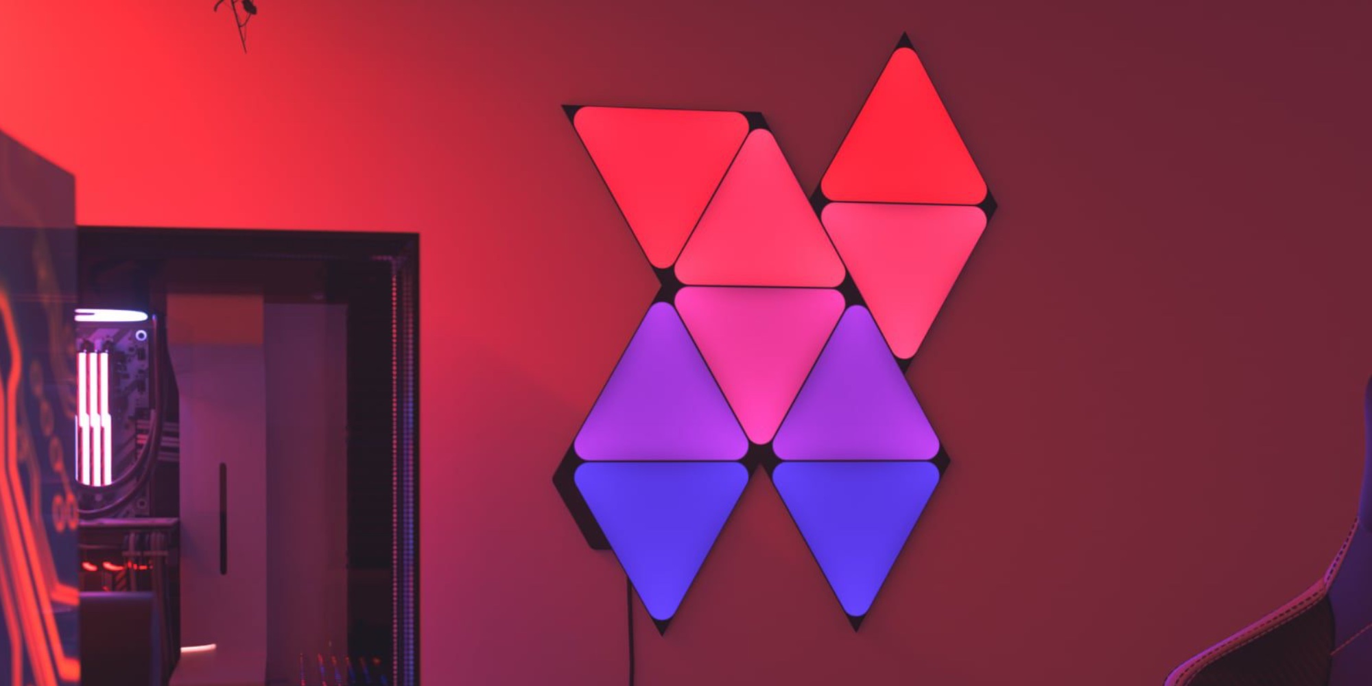New all-time low drops Nanoleaf’s black Shapes triangle HomeKit lights ...