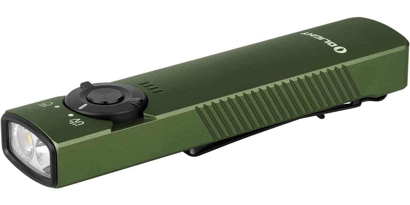 Olight's latest Arkfeld LED flashlight outputs both white and UV light ...