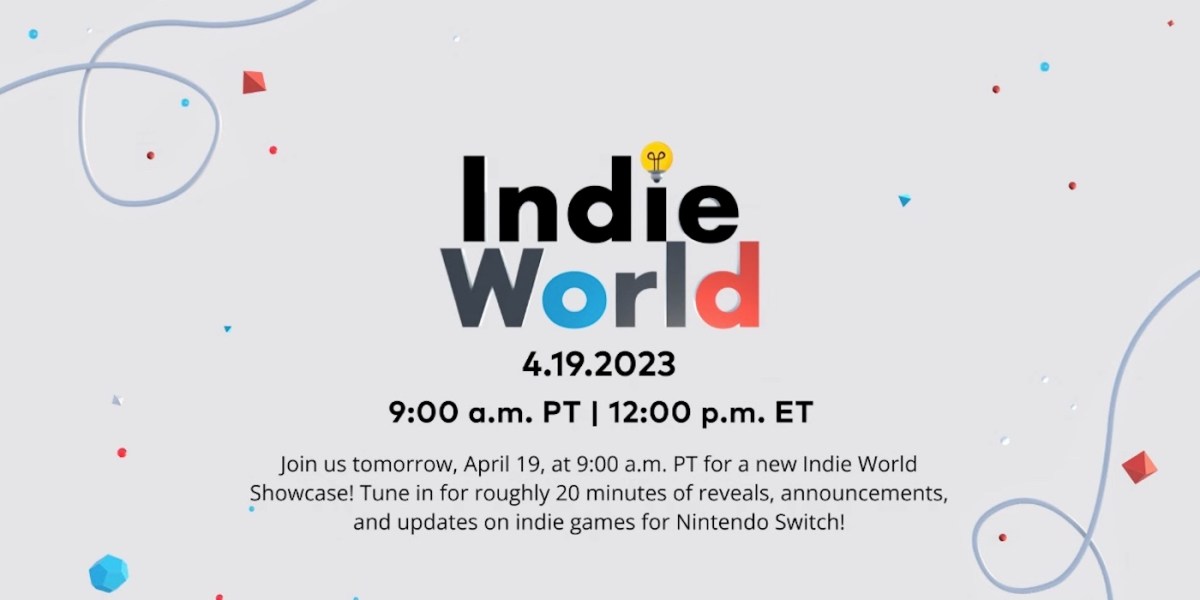 Today's Nintendo Indie World game showcase starts now! 20-mins. of ...