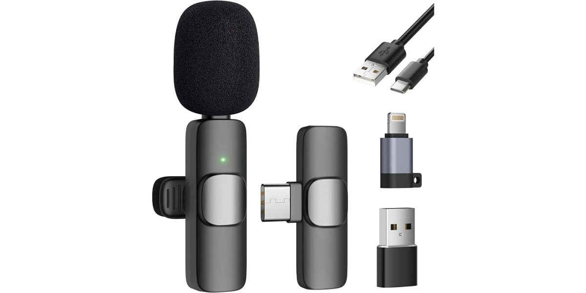 Smartphone Accessories: USB-C/Lightning Wireless Lav Microphone $14 (30 ...