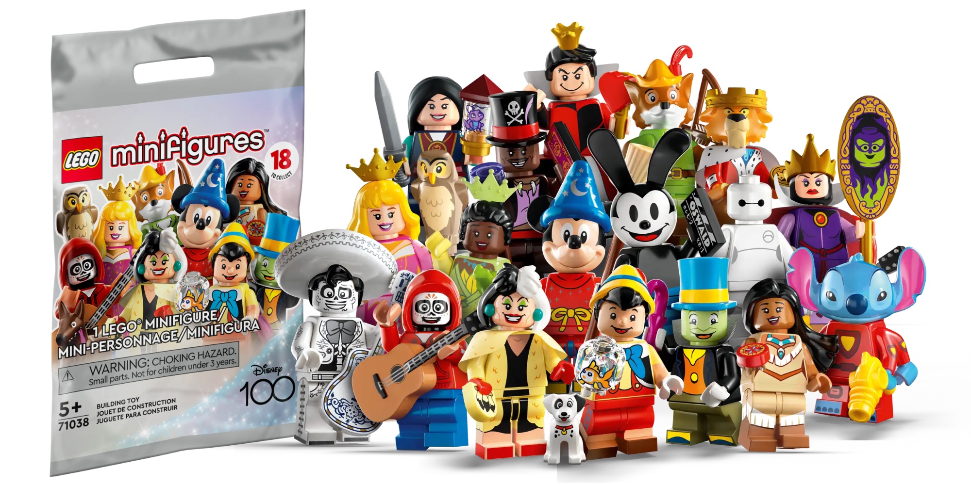 LEGO Disney 100 minifigures now back in stock