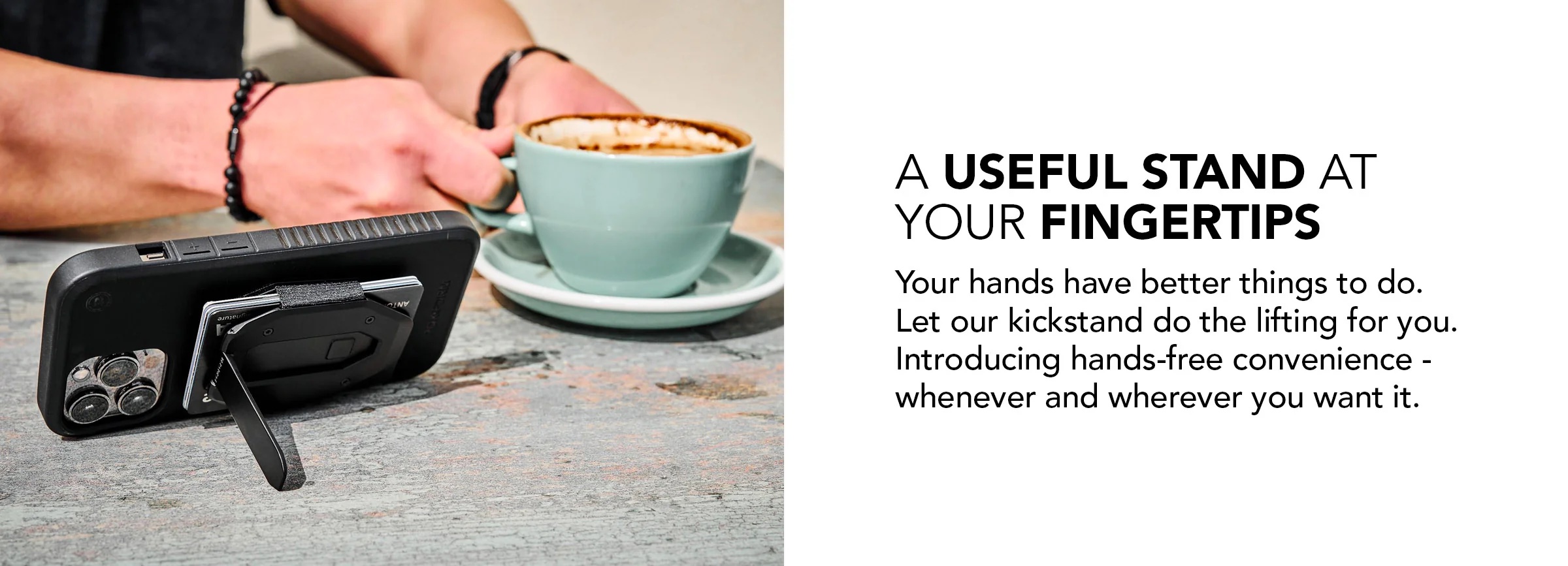 Metal MagSafe wallet from ROKFORM with expandable storage