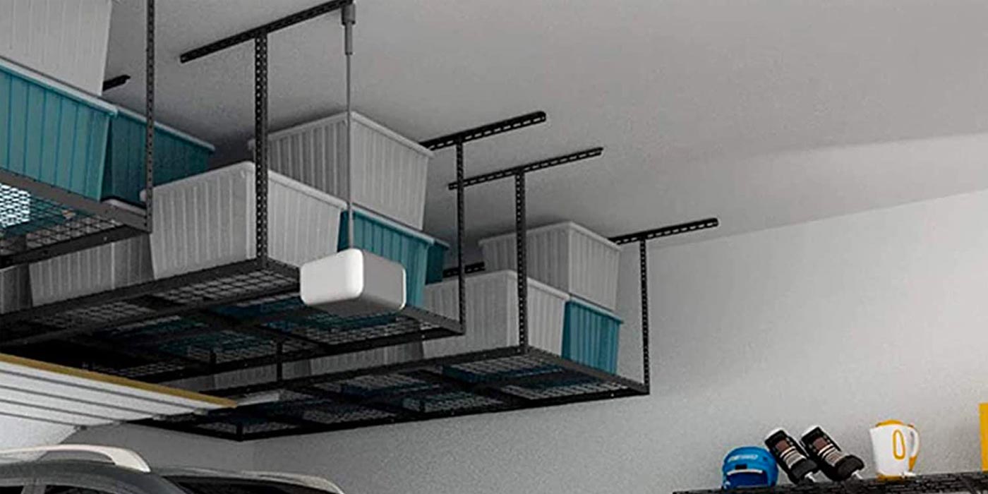 Clean your garage with FlexiMounts' 4x8 overhead storage rack at $170 ...