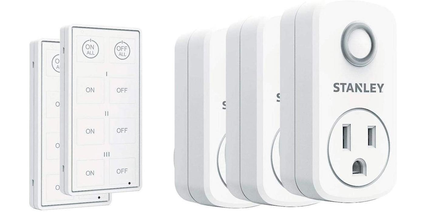 Pick up this 3-pack of Stanley remote outlets to control lights and ...