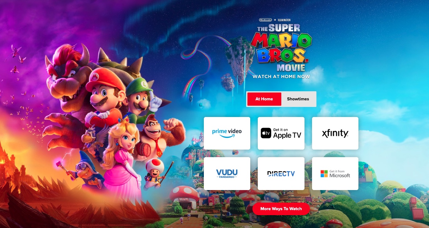How to watch the Super Mario Bros. Movie at home