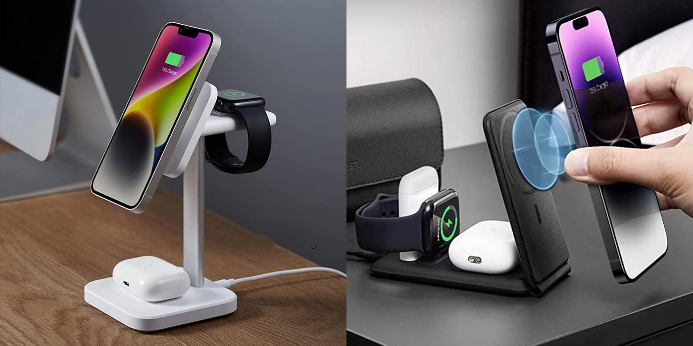 ESR's 3-in-1 7.5W MagSafe stand and travel station fall to new Amazon ...