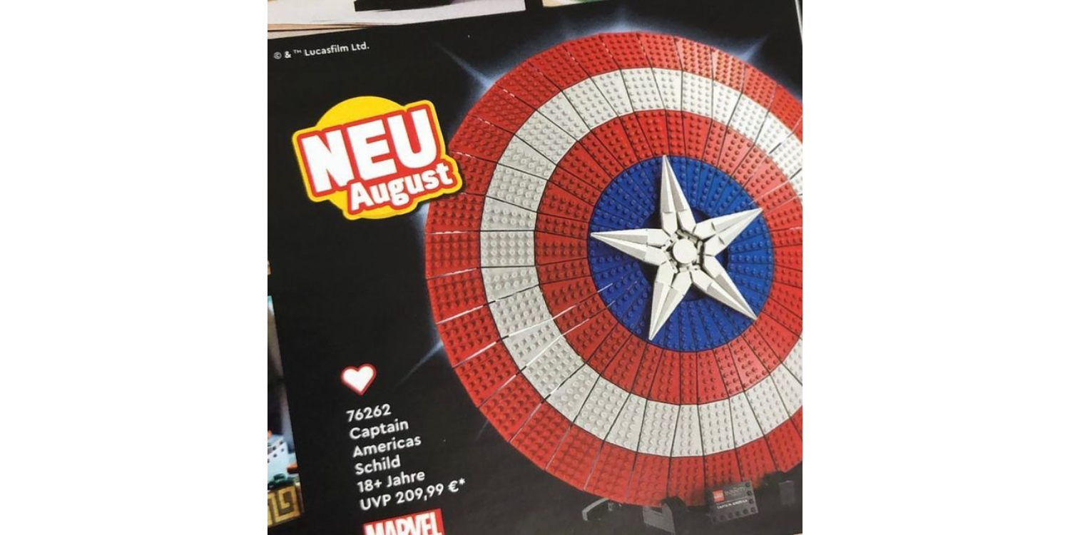 Here's our first look at LEGO's new 3,100-piece Captain America shield set