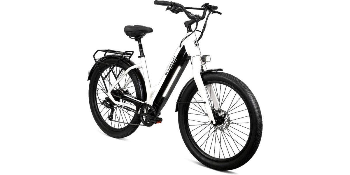 Schwinn Coston DX step-through e-bike is easy to get on and off at new ...