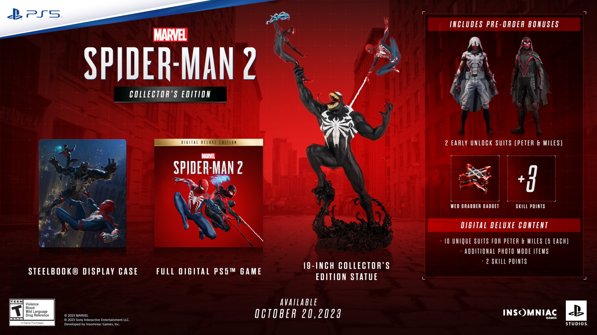 Spider-Man 2 official release date revealed, collector's edition, Venom ...