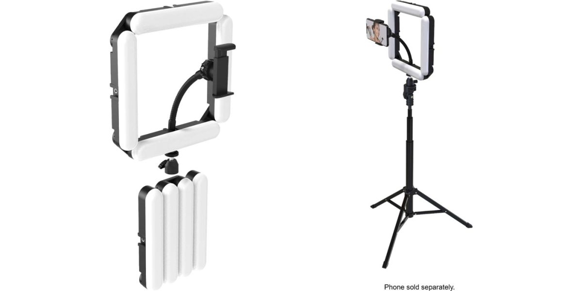 Smartphone Accessories: Bower 4-piece Light Studio Tripod with iPhone Mount $16, more
