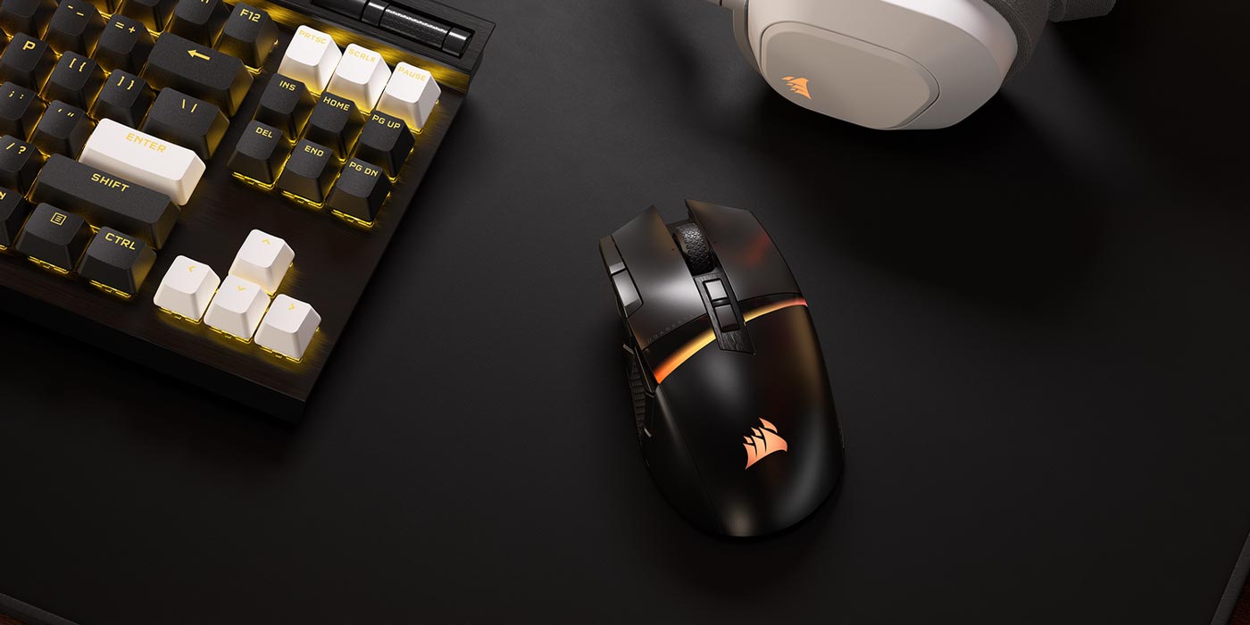 CORSAIR DARKSTAR WIRELESS mouse has a weird layout