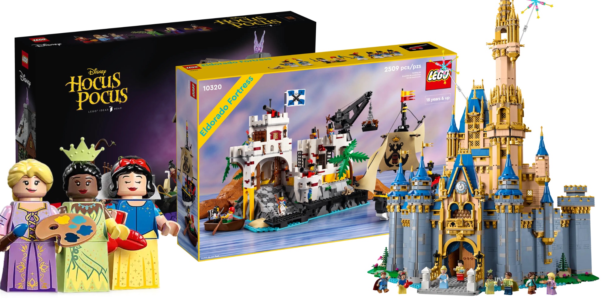 New LEGO sets July 2023: Disney Castle, Eldorado Fortress, more