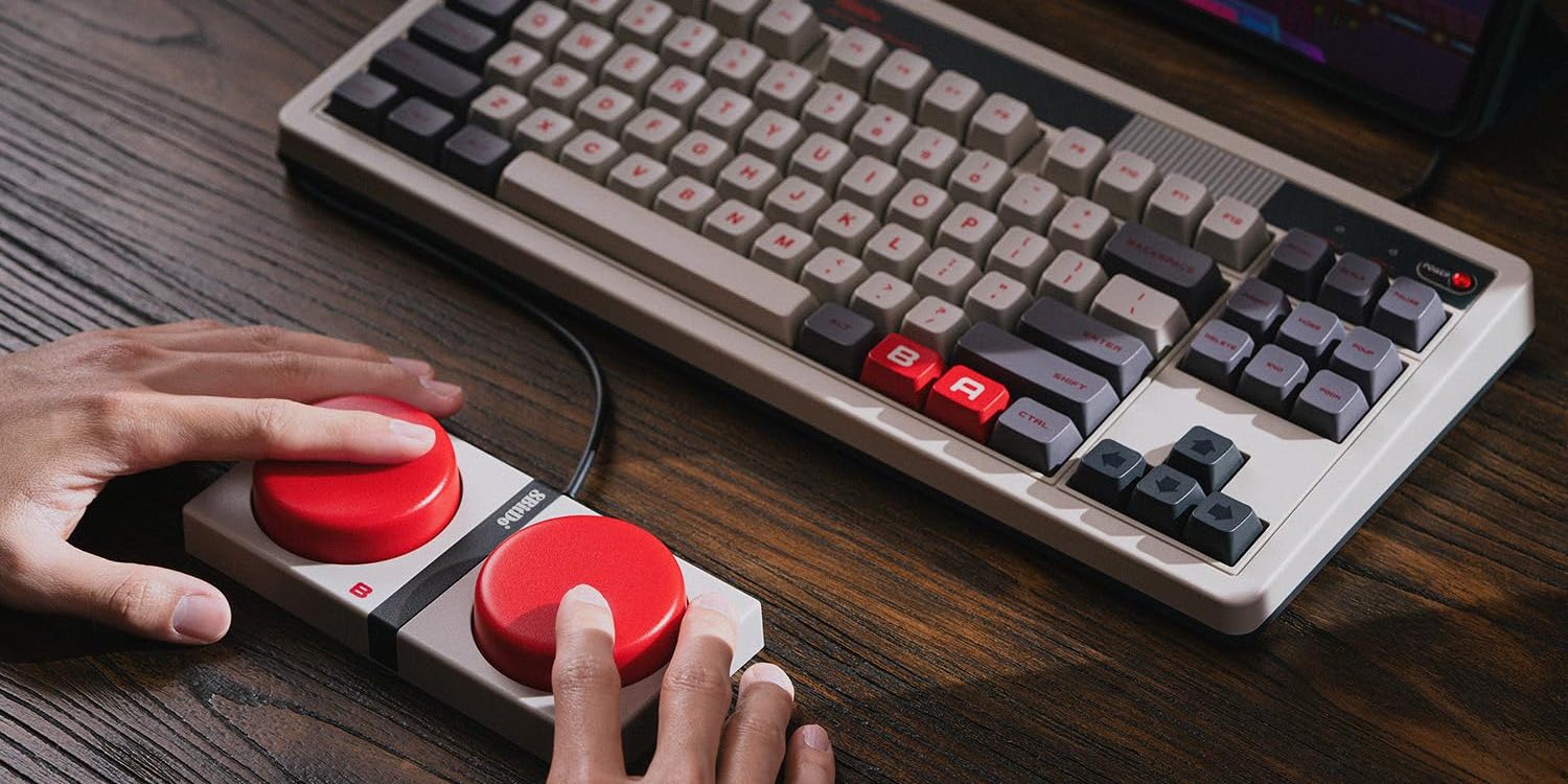 New 8Bitdo retro mechanical keyboard with giant Super Buttons