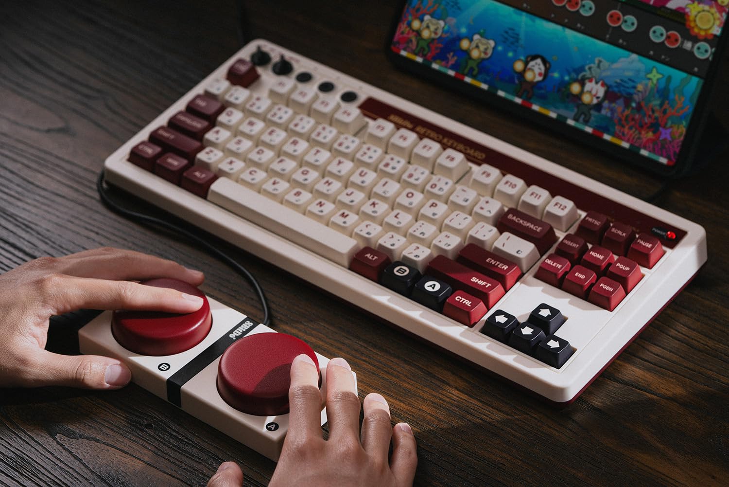 New 8Bitdo retro mechanical keyboard with giant Super Buttons