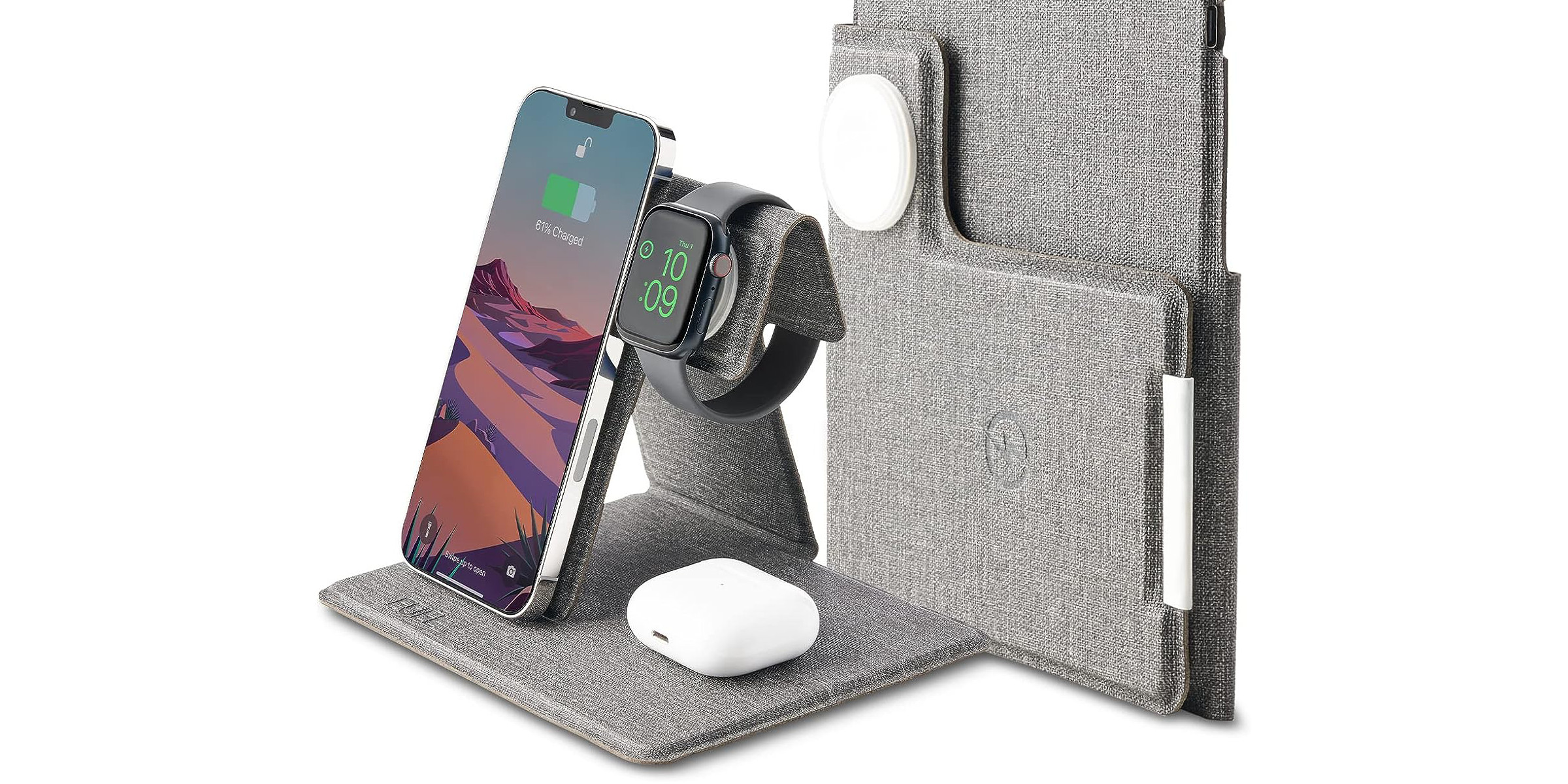 FUEL fabric-wrapped fold-up 3-in-1 travel charging station now $49 off ...