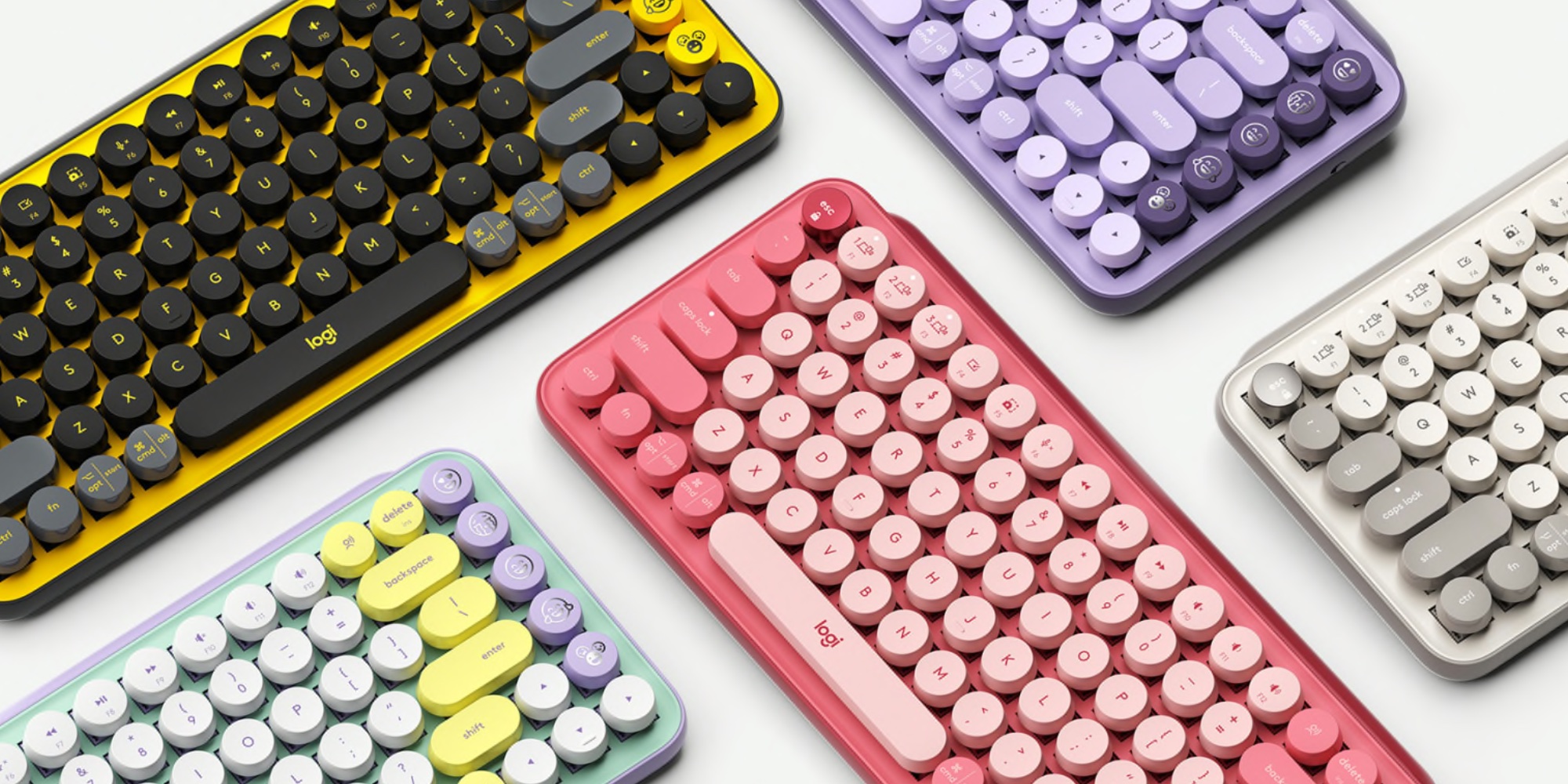 Logitech POP Keys keyboard comes in one of five colorways at $70 each ...