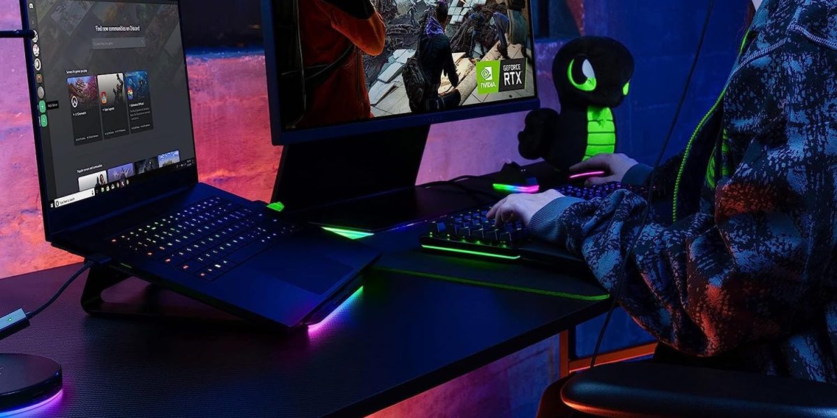 Razer metal Chroma RGB laptop stand with dual monitor hub hits $81 ...