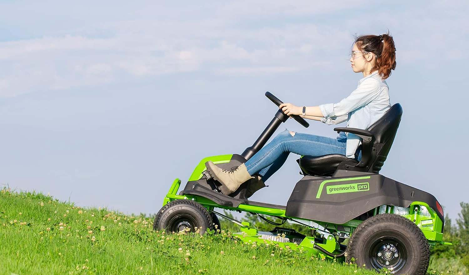 Greenworks’ new 80V 42-inch electric riding mower sees first discount ...