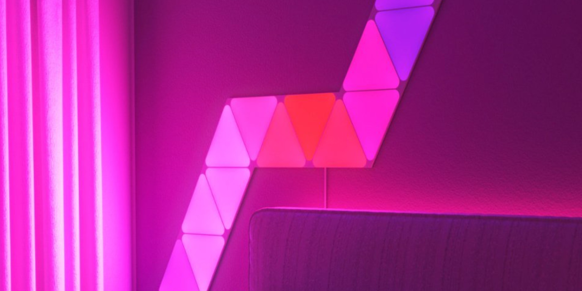 Nanoleaf's Shapes Triangles modular HomeKit lighting kit falls to 2023 ...