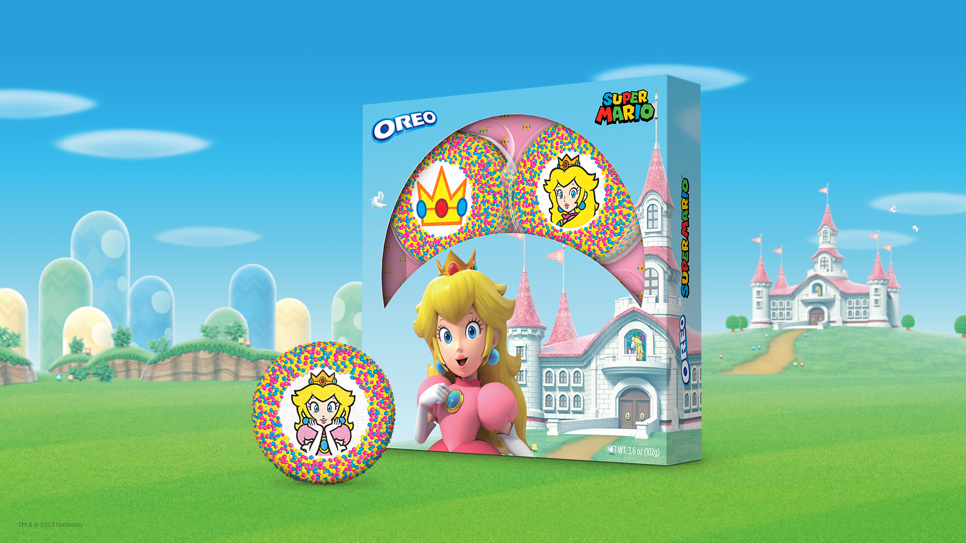 Nintendo x OREO special-edition Princess Peach cookies!