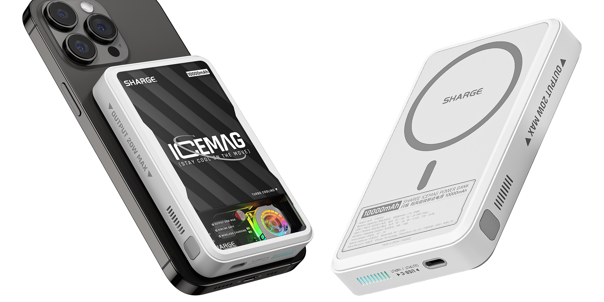 SHARGE ICEMAG Power Bank debuts with actively-cooled design