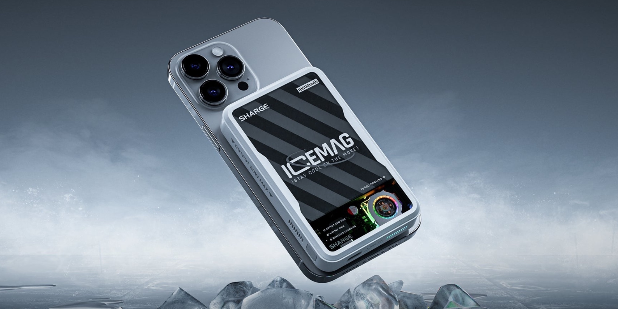 SHARGE ICEMAG Power Bank debuts with actively-cooled design