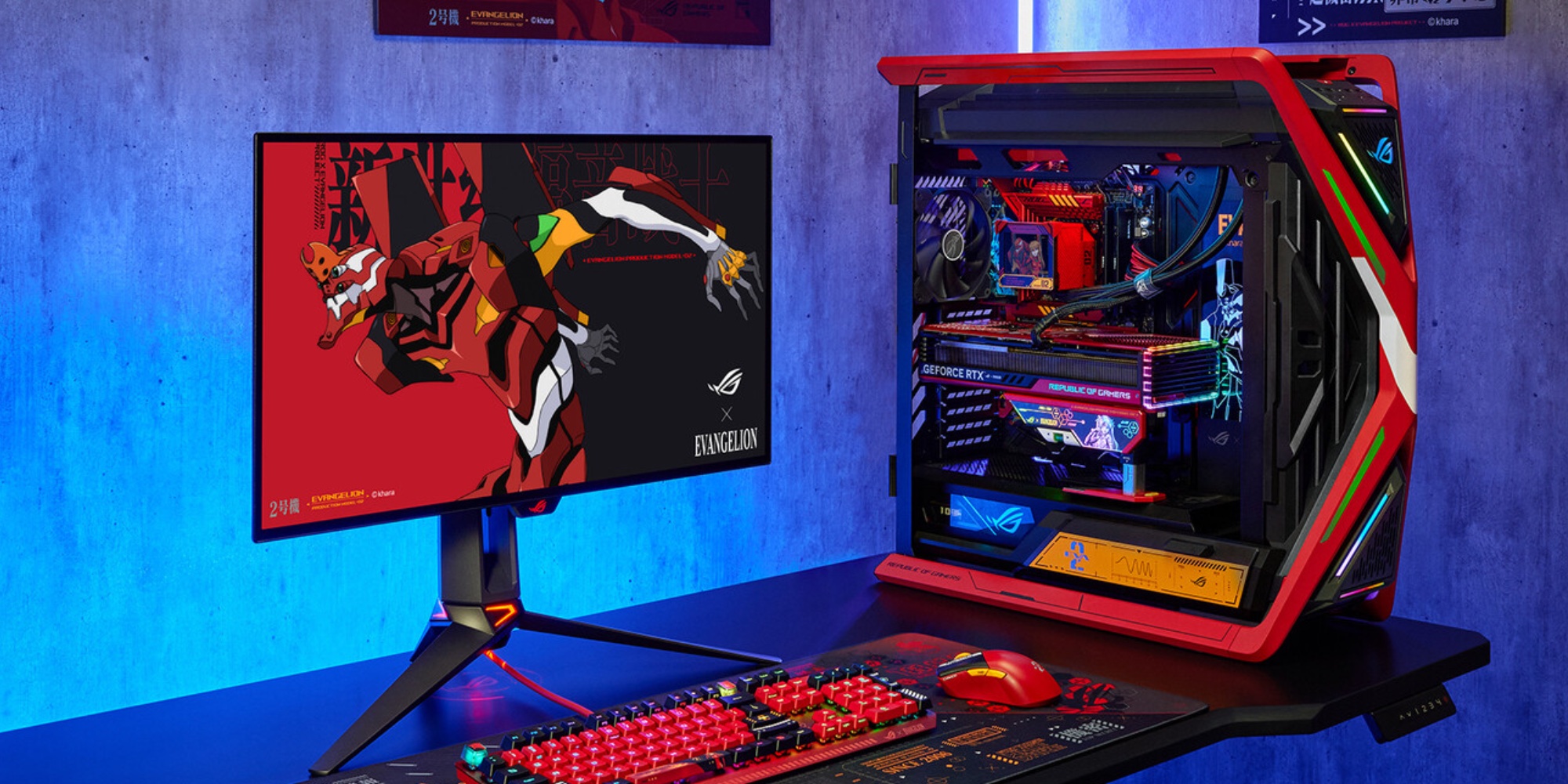 ASUS Evangelion Unit 02 Asuka collection now shipping