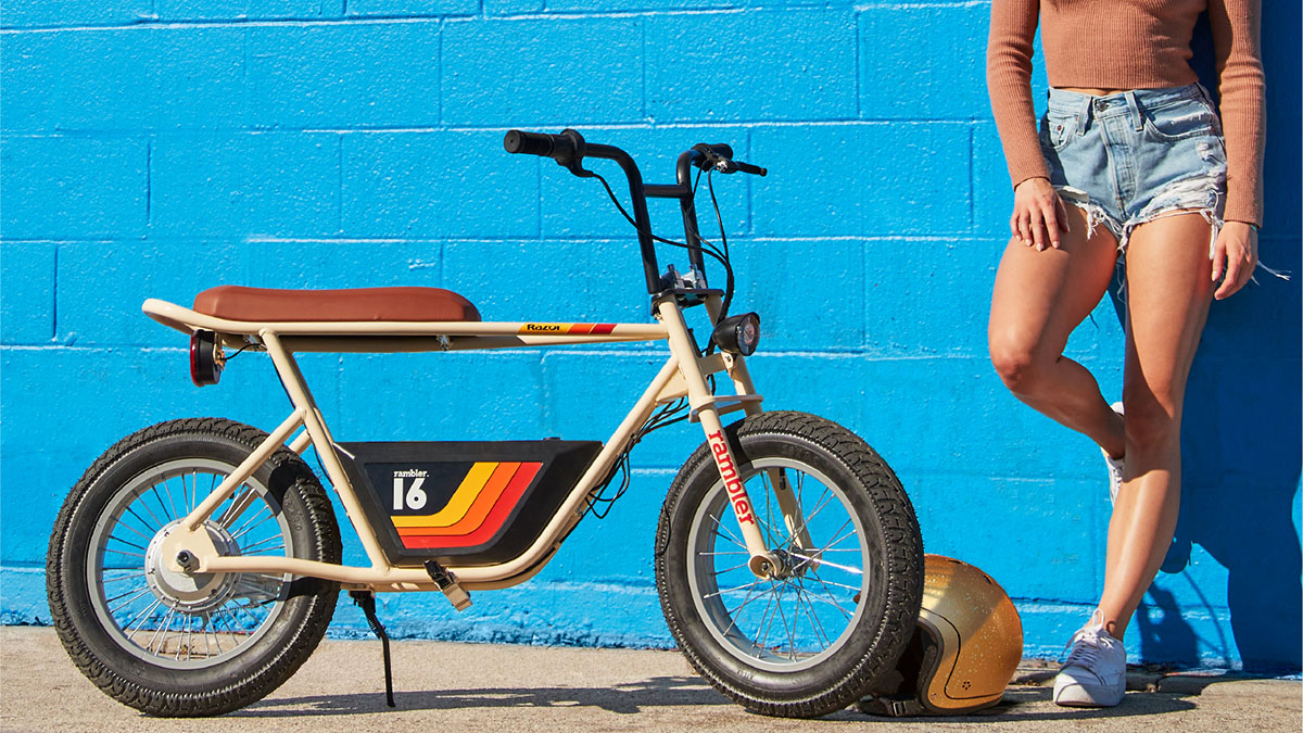 Razor Rambler 16 electric minibike gives you a groovy blast from the ...