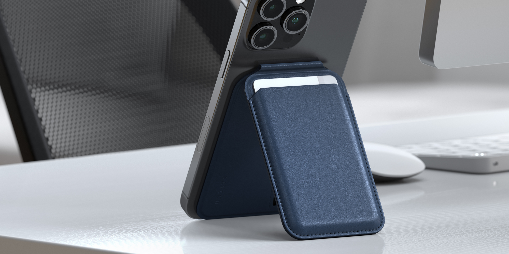 Satechi MagSafe Wallet Stand debuts in four vegan leather designs