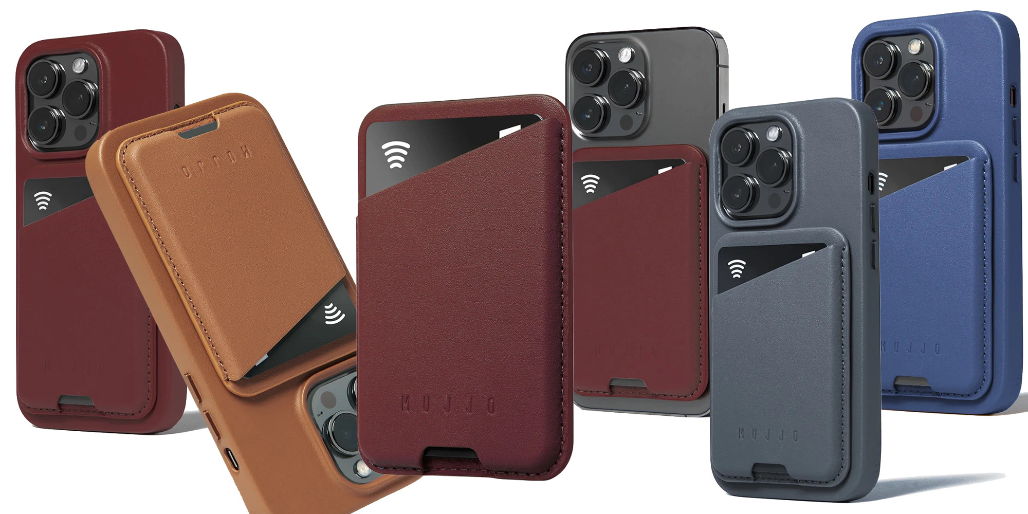 MUJJO's new leather MagSafe wallet colors