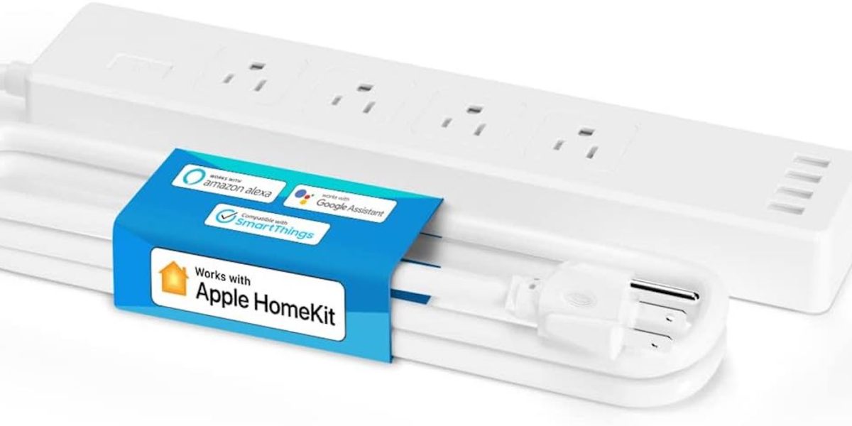 Secure 4 smart outlets and 4 USB ports with the meross HomeKit power ...