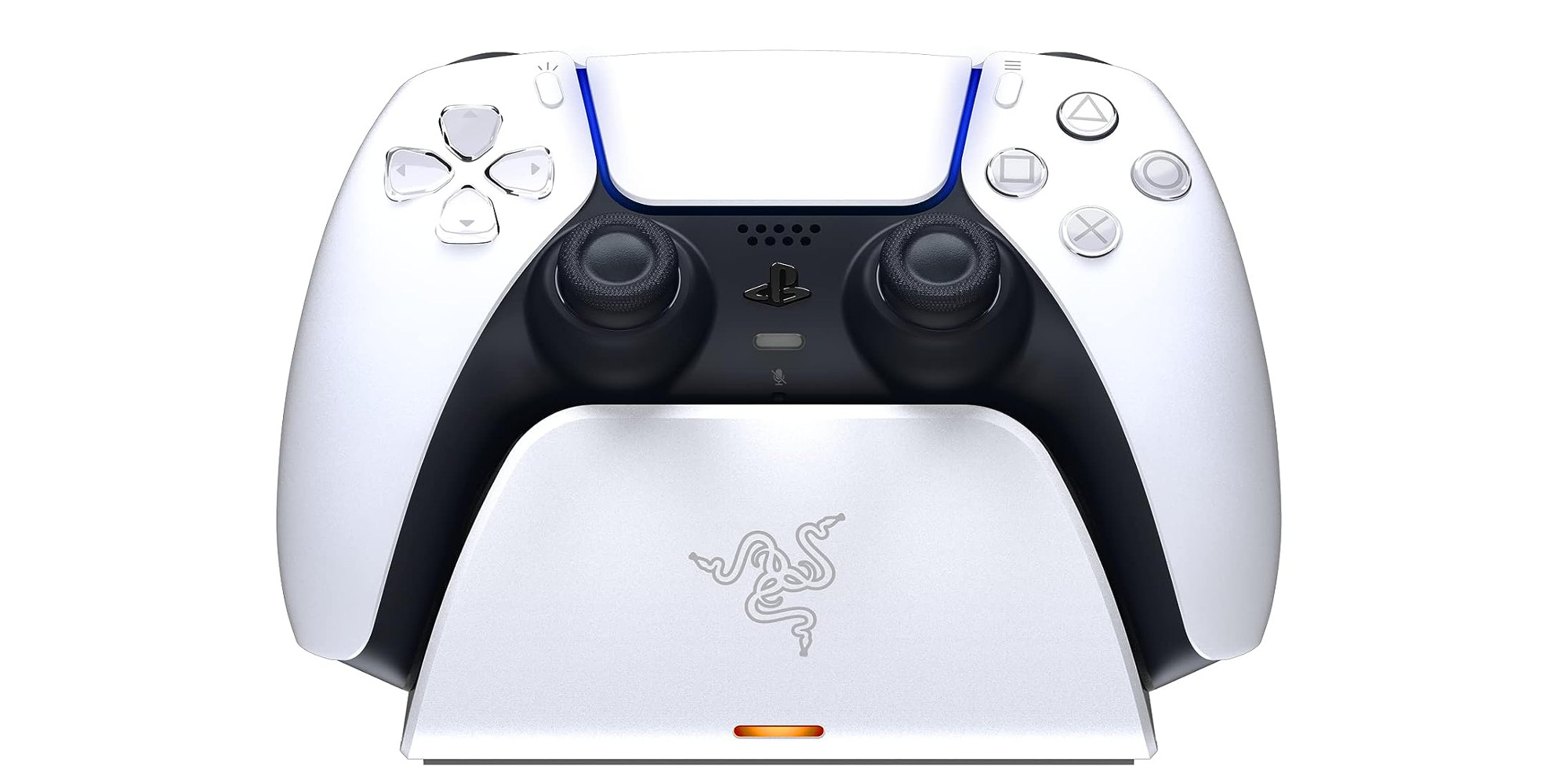 Razer's white DualSense PS5 Quick Charging Controller Stand now even ...