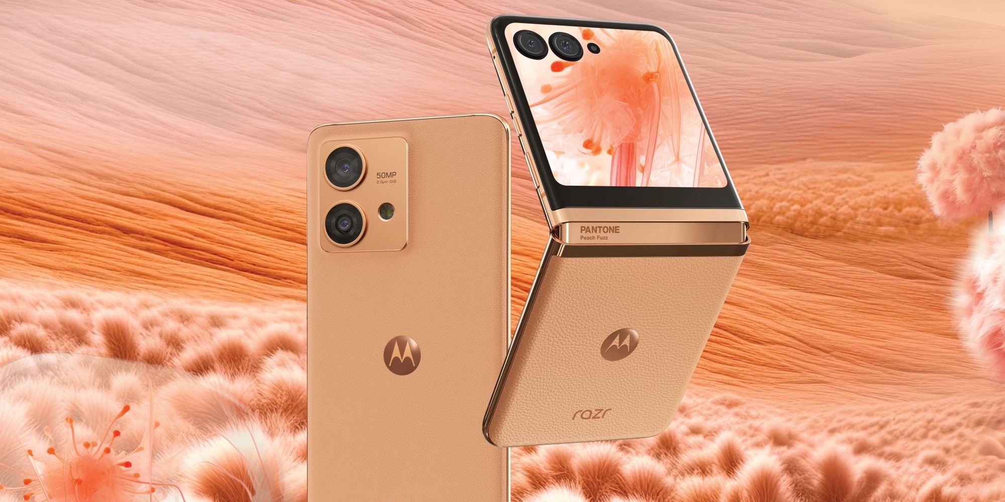 Motorola razr+ peach fuzz smartphone sees first discount