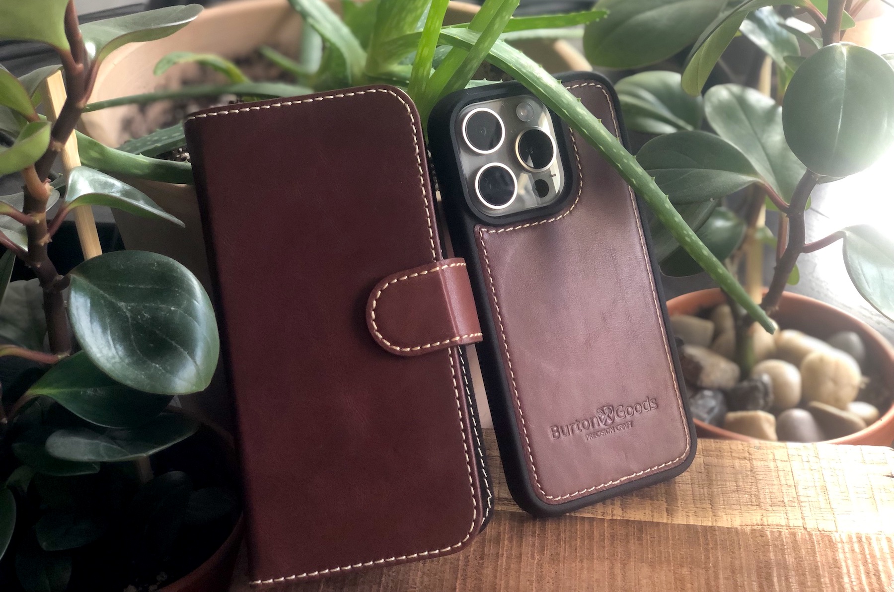 Burton Goods leather iPhone wallet case – one of the best