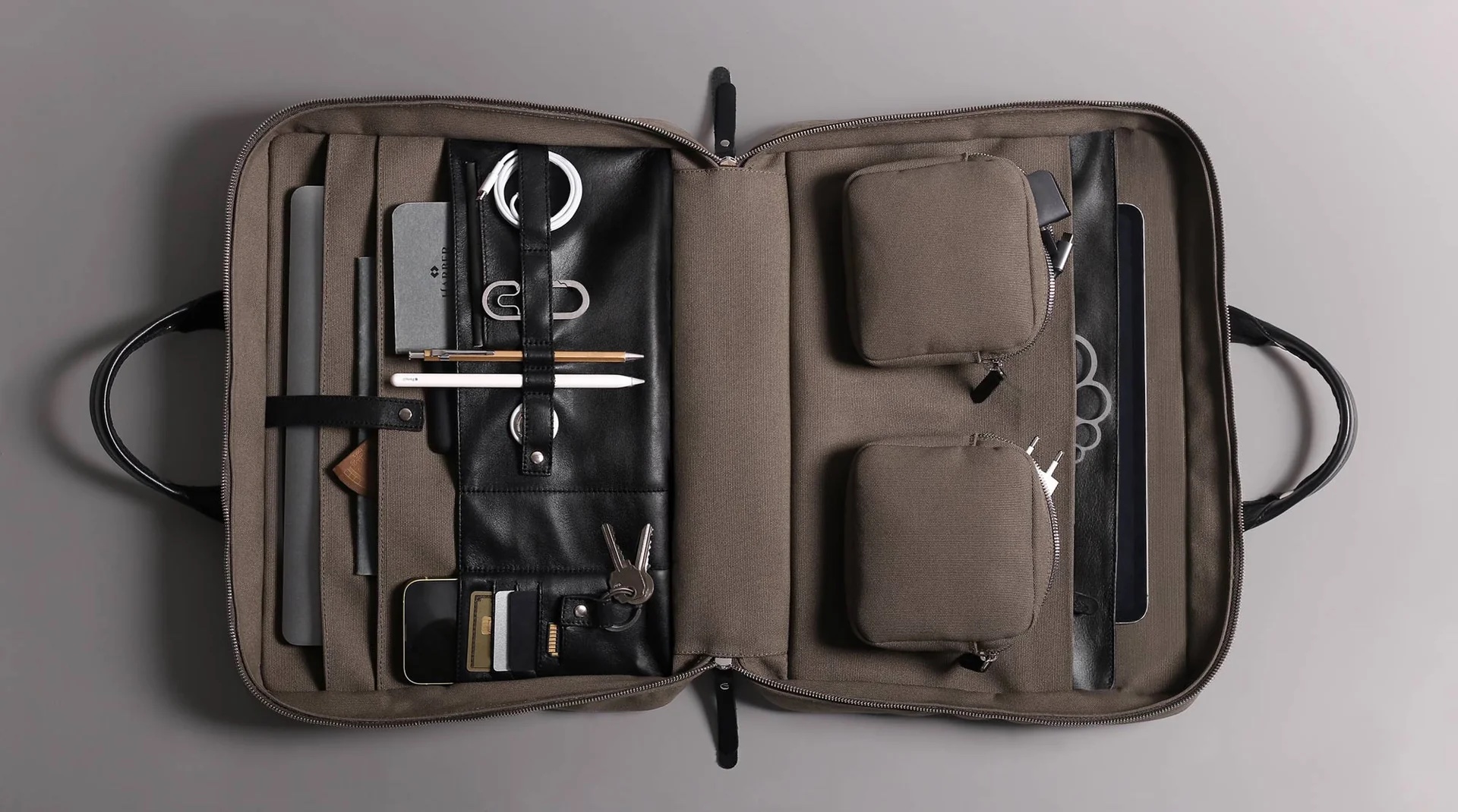 Harber London debuts new recycled MacBook briefcase loaded with ...