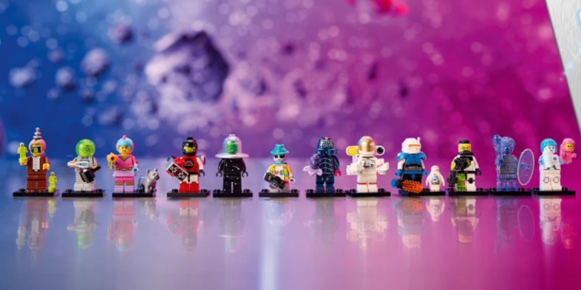 LEGO Collectible Minifigure Series 26 includes 12 space-themed minifigs