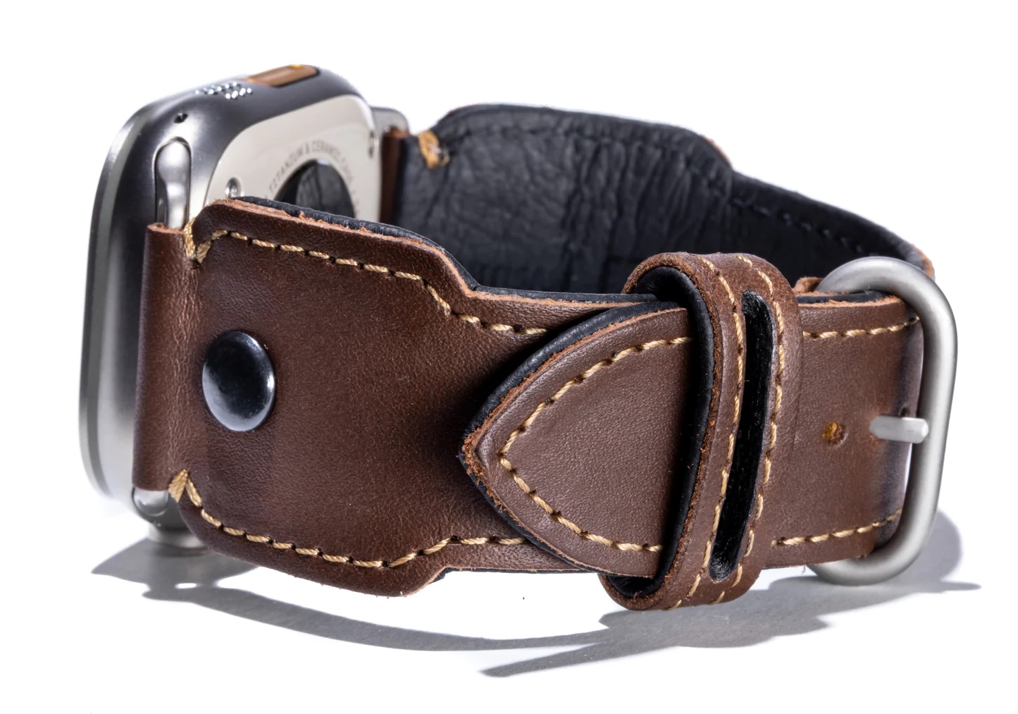 New Pilot Leather Apple Watch Strap from Burton Goods at 30% off