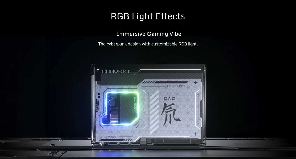 REDMAGIC's wild new transparent charger with onboard display