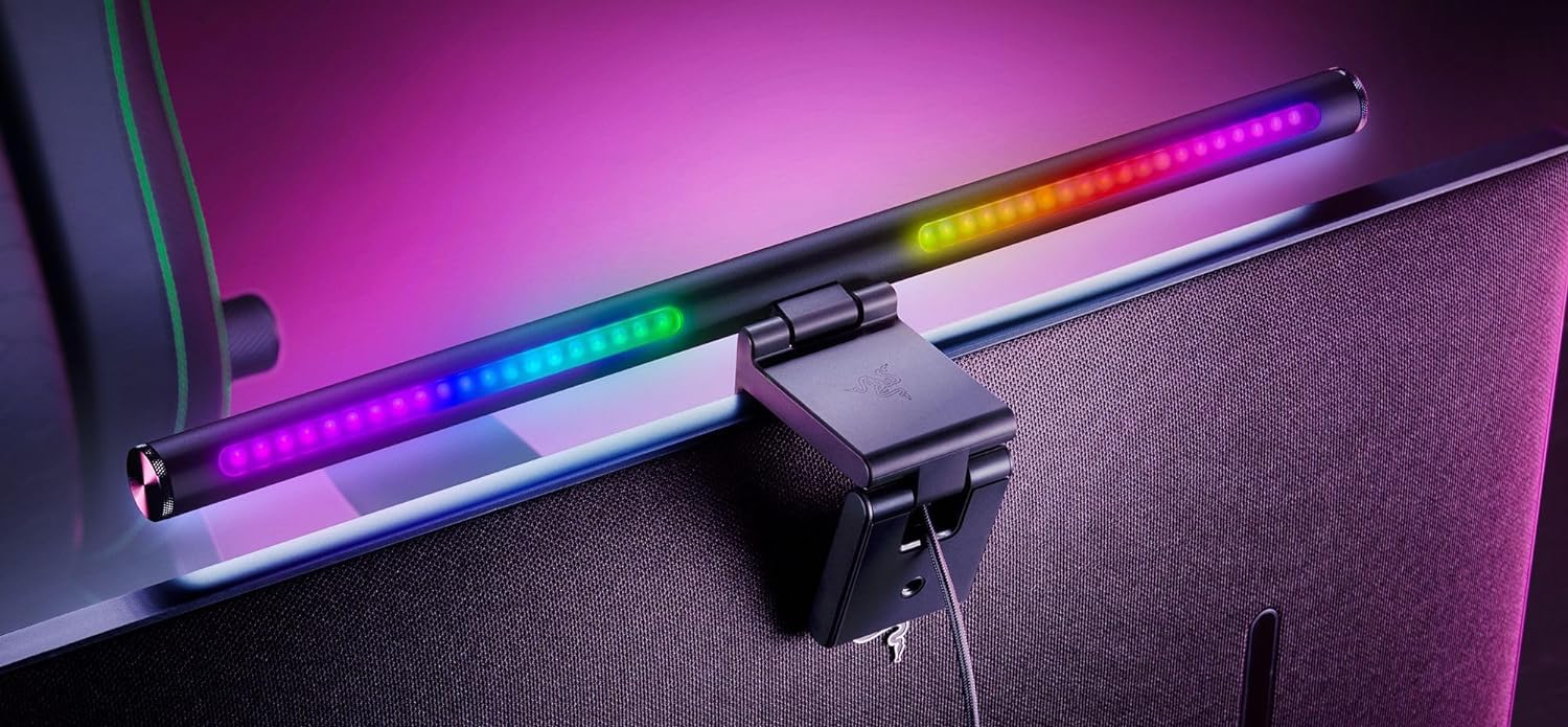 Razer's new Aether smart monitor light bar features Matter and voice ...
