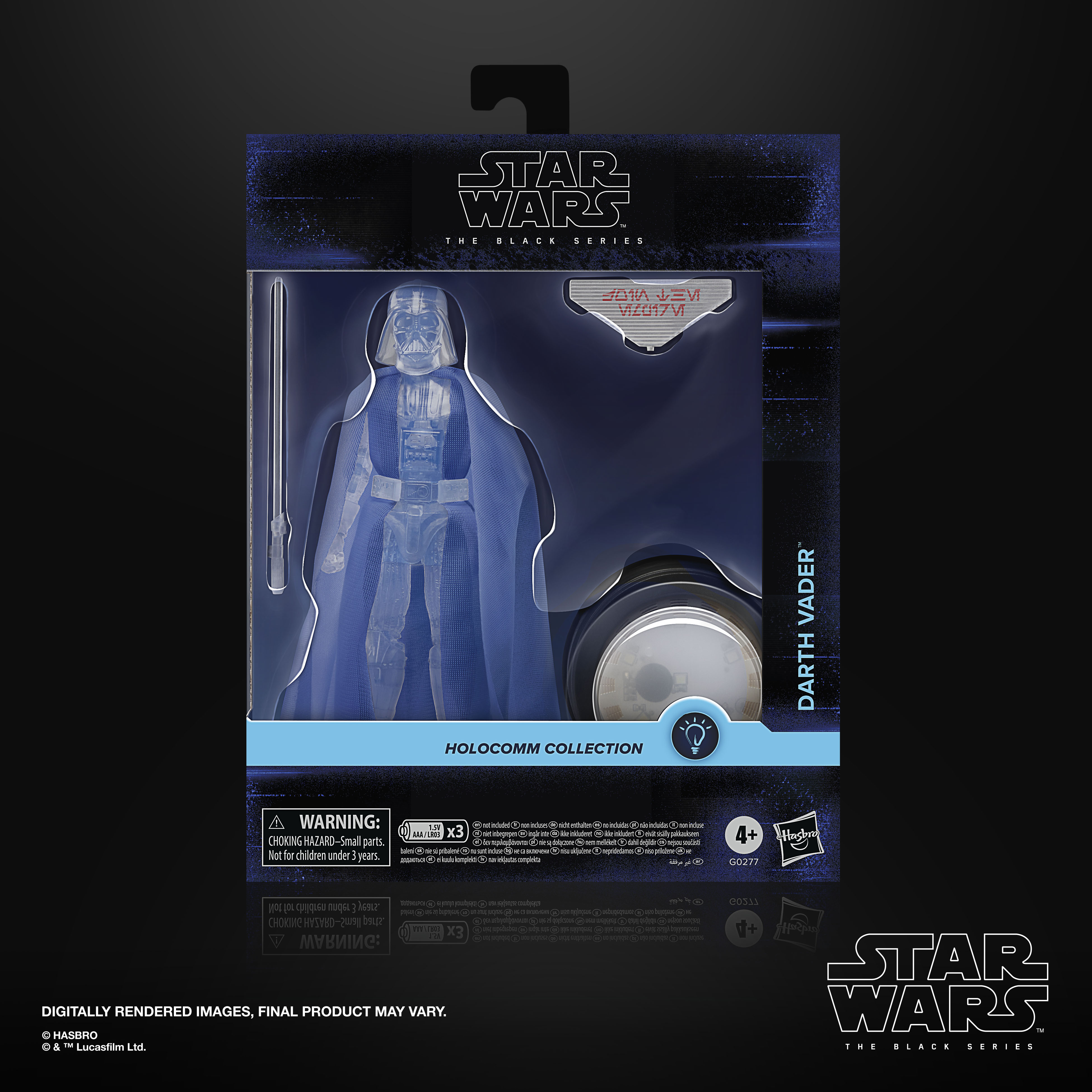 Holocomm Darth Vader figure joins Hasbro's Black Series this fall