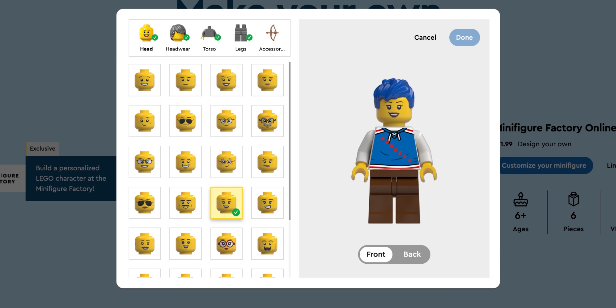 LEGO minifigure Factory returns with another round of custom minifig